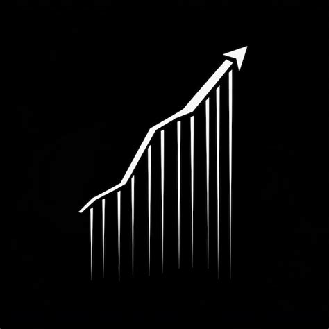 A Graph With An Arrow Pointing Up And An Arrow Pointing Up Premium Ai
