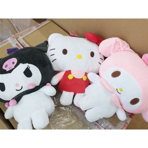 花見雜貨~日本進口全新正版三麗鷗絨毛娃娃造型後背包kitty凱蒂貓美樂蒂庫洛米酷洛米大耳狗喜拿狗 蝦皮購物