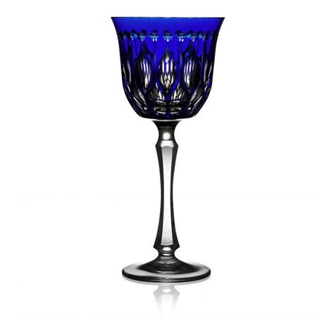 Renaissance Cobalt Water Glass By Varga Crystal Sallie Home