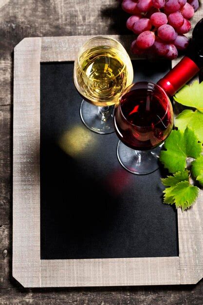 Premium Photo Directly Above Shot Of Wine Glass On Bottle