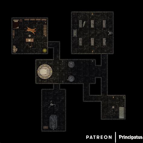 Battlemap Dungeon Tomb Of The Necromancer 22x22 1540x1540 R