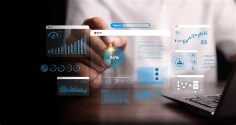 Premium Photo Businessman Using Computer For Development And Analytics Data Technology