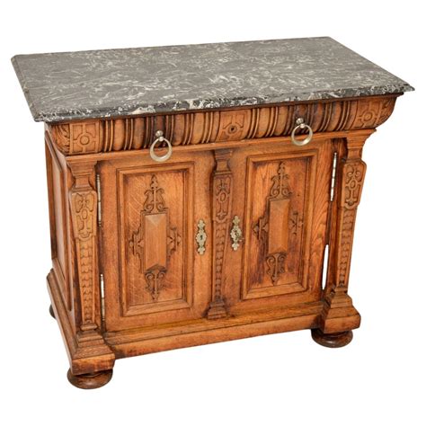 Large Antique Sideboard English Oak Mirror Cabinet Arts And Crafts