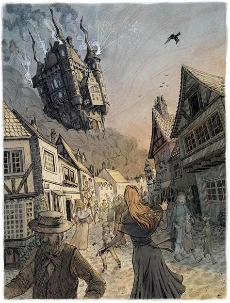 Illustrating Howls Moving Castle In Pictures Le Chateau De Hurle
