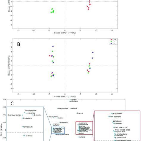 Principal Component Analysis Pca Biplot For The Chemical Composition