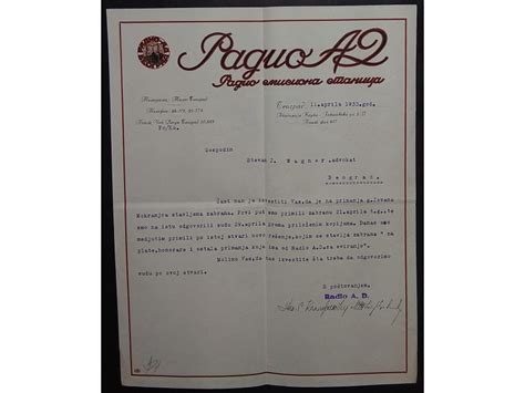 Danilo Kalafatović Potpis Na Dokumentu Iz 1933 76577837