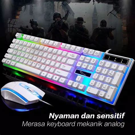 Jual Keyboard Mouse Gaming Lampu Varro Lycan Keyboard Mouse Set Paling