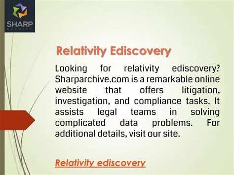 Ppt Relativity Ediscovery Powerpoint Presentation Free Download Id 11596072