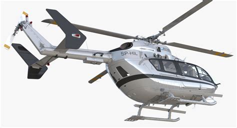 3d Light Utility Helicopter Eurocopter Ec145 Rigged Model 3d Molier International