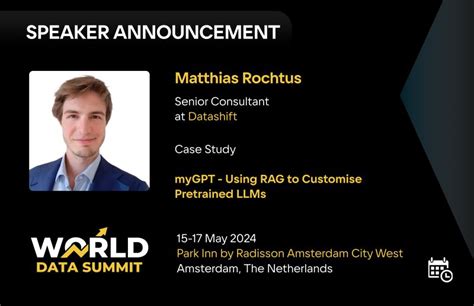 Genai Rag Datascience Worlddatasummit Data Dataprivacy Dataliteracy Customeranalytics