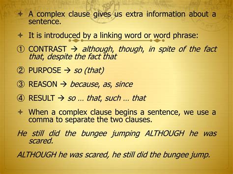 Ppt Complex Clauses Powerpoint Presentation Free Download Id1728540