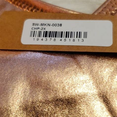 Skims Swim Skims Swim Cut Out Monokini Metallic Champagne Rose Gold