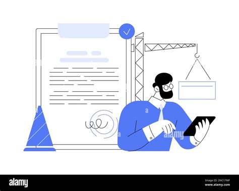 Building Permit Abstract Concept Vector Illustration Stock Vector Image