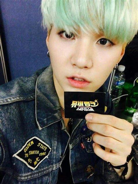 Suga Con Su Cabello De Color Menta 3 Armys Amino Amino