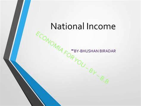 Methods Of Measuring National Income Ppt