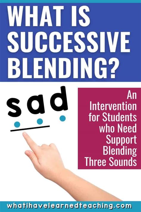 Successive Blending Intervention Blending Cvc Words