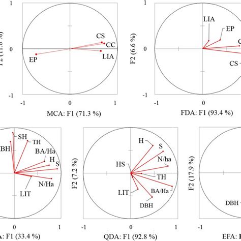 Loading Plot Of The Indicator Variables And Their Relationship With The