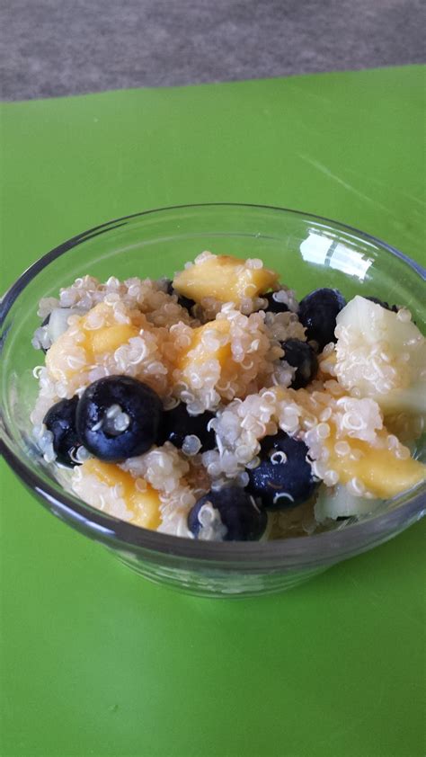Snappily Ever After Blueberry And Mango Quinoa Salad With Basil Lemon