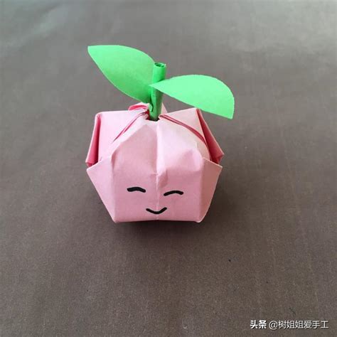 水果摺紙五邊形折出來的可愛蘋果 每日頭條