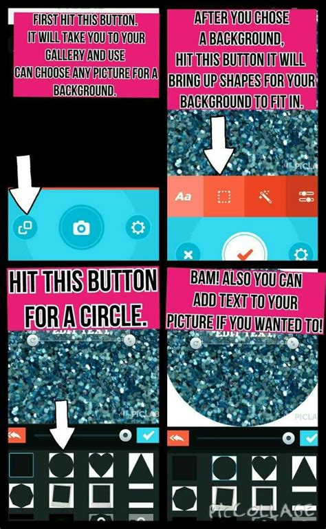 How To Make A Profile Picture Using Piclab Keep Credit To Katieiceskating Piclab Profile
