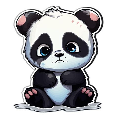 Ilustración de vector lindo panda Vector Premium