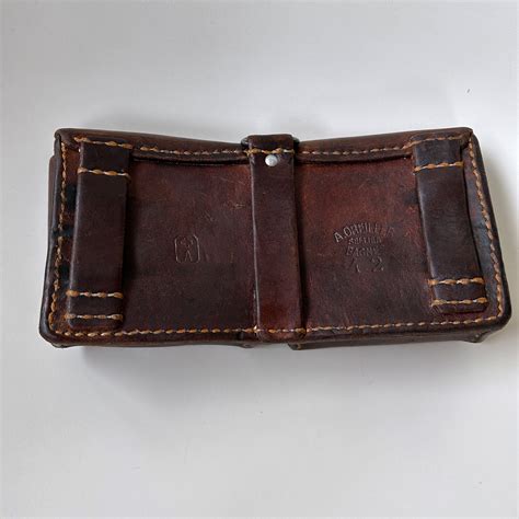 Swiss Army 1942 Leather Double Ammo Pouch Ww2 Swiss Military Brown