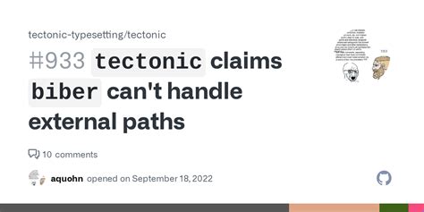 Tectonic Claims Biber Can T Handle External Paths Issue 933