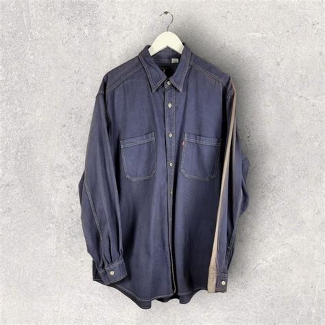 Vintage Levis Denim Western Shirt In 90s Boxy Fit Wi Gem