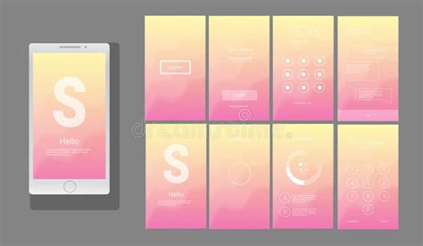 Modern Ui Gui Screen Vector Design Stock Vector Illustration Of