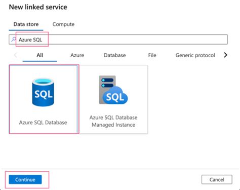 For Azure Sql Metadata Store