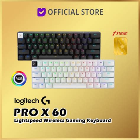Promo Logitech G Pro X 60 Lightspeed Wireless Gaming Keyboard Gpro X G