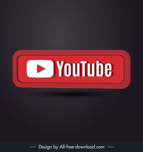Youtube Logotype Flat Horizontal Tab Shape Vectors Images Graphic Art