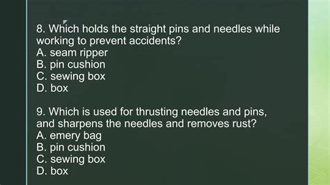 Identifying And Classifying Sewing Tools And Materials Ppt