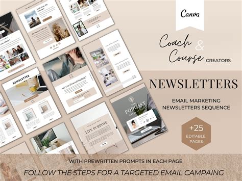 Neutral Email Marketing Email Marketing Campaign Editable Etsy