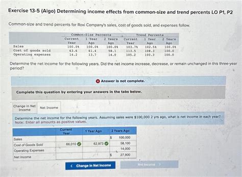 Solved Exercise 13 5 Algo Determining Income Effects From