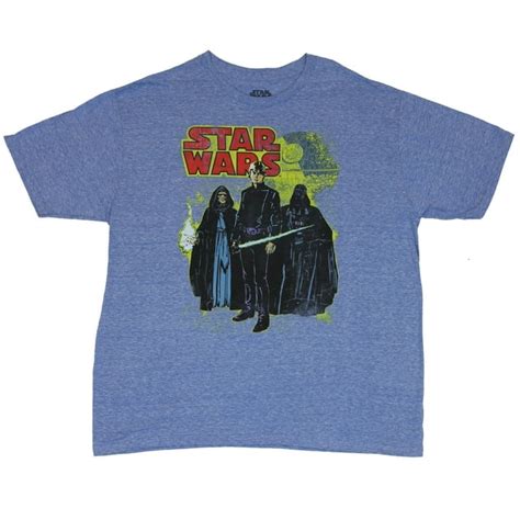 Star Wars Mens T Shirt Luke Skywalker Dath Vader And Emperor Comic