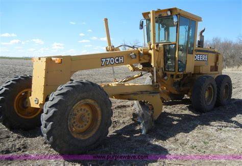 1998 John Deere 770ch Motor Grader In Clifton Ks Item 8535 Sold