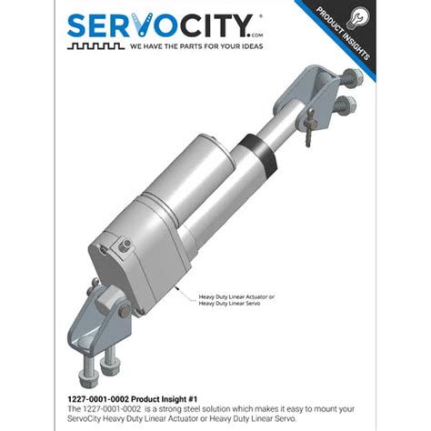 Servocity Universal Mounting Bracket For Heavy Duty Linear Actuator