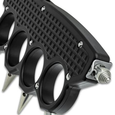 Spiked Otf Automatic Knuckle Knife Stainless Steel