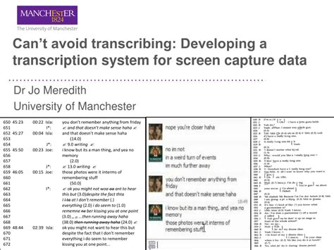 Pdf Cant Avoid Transcribing Developing A Transcription System For Screen Capture Data