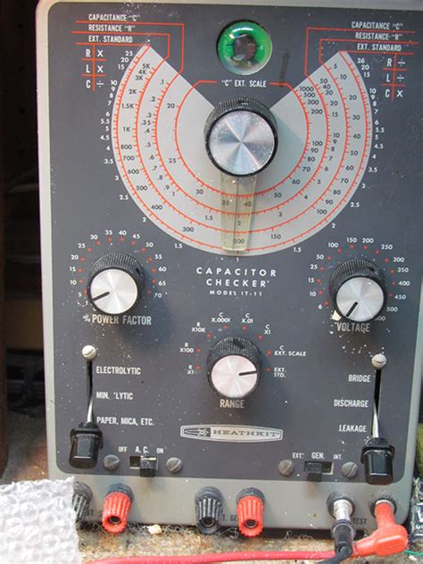 Heathkit It 11 Capacitor Checkertester In Action Crawls Backward When