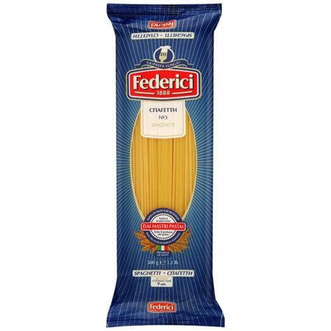 Спагетти №003, Federici, 10 шт. по 500 г. - купить с доставкой по ...