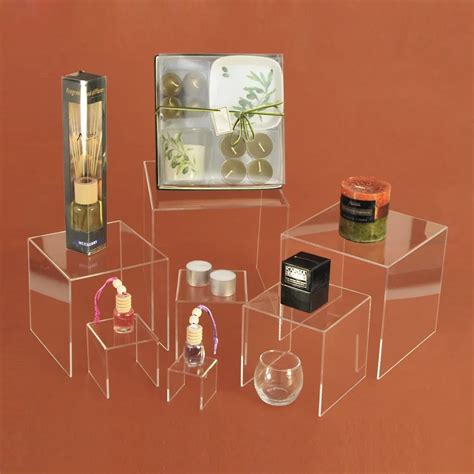 These Plastic Risers Include 7 Pieces To Create An Impressive Marketing Display