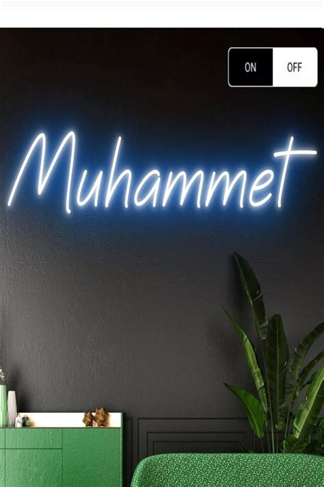 Extremmotif Muhammet Neon Led Işık Gece Lambası Duvar Süsü Neon Isim Tabela Fiyatı Yorumları