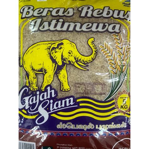 Beras Rebus Gajah Siam 5kg Shopee Malaysia