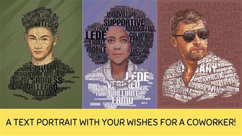 Make A Custom Text Art Portrait From Photo Or Word Cloud Typography