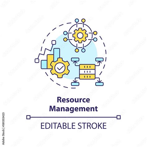Resource Management Concept Icon System Orchestration Data Lake Architecture Abstract Idea