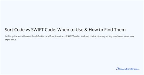 Sort Code Vs Swift Code When To Use And How To Find Them