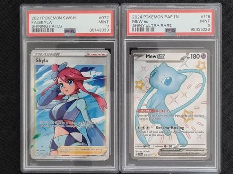 Pokémon 2 Graded card Mew and Skyla PSA 9 auction online Catawiki