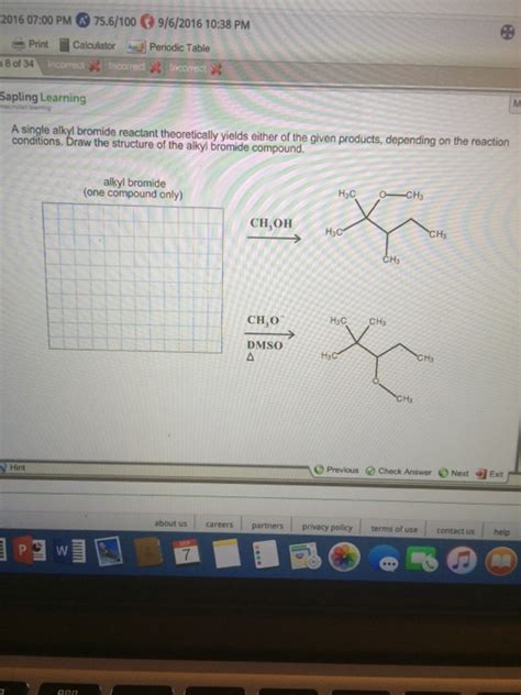 Solved A Single Alkyl Bromide Reactant Theoretically Yields